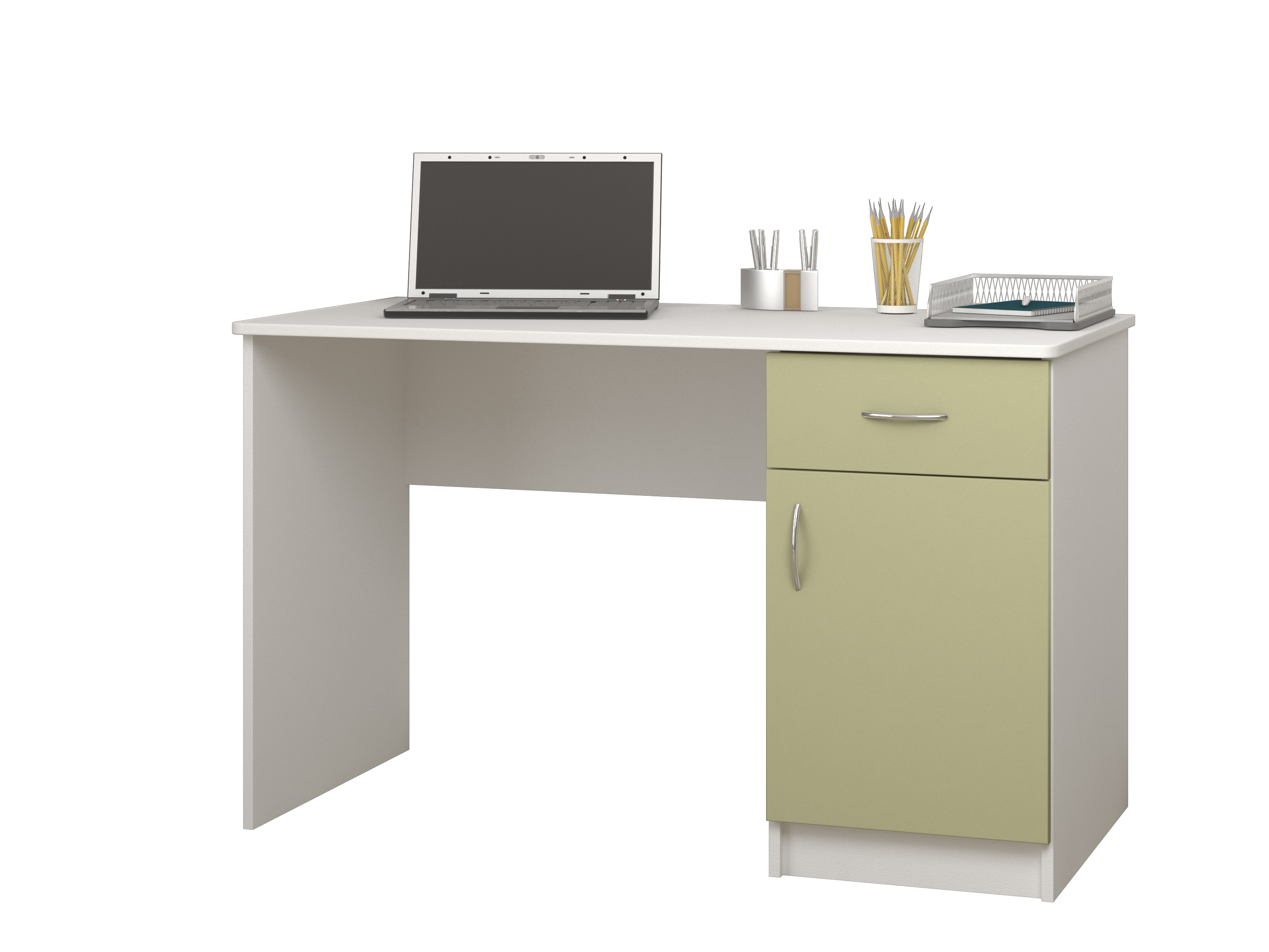 Стол "СП-13" МДФ глянец, белый/SF-024 фисташка купить за 13390 руб в ...