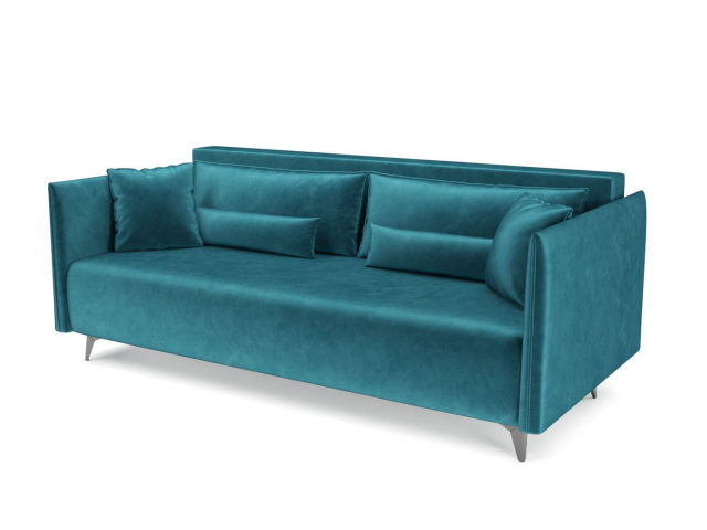 Диван-кровать "Майами" бархат сине-зеленый Star velvet 43 Black green ...