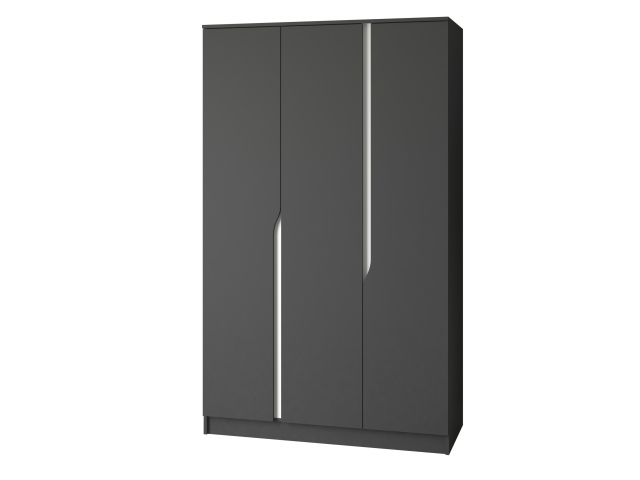 Шкаф распашной Монс 3 х дверный антрацит купить за 16890 руб в Москве интернет магазин